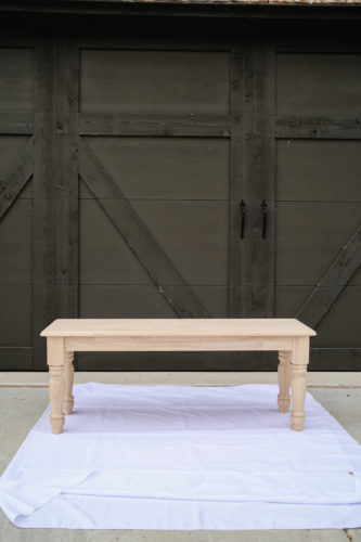 Farmhouse Bench Makeover with Two-Tone Finish - A Blissful Nest