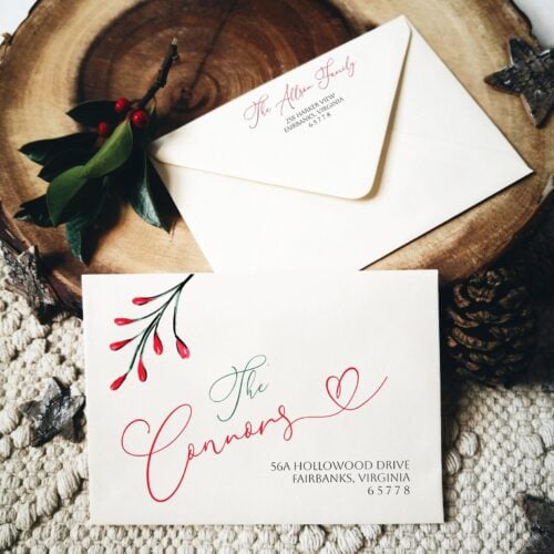 11 Creative Ways To Address Christmas Cards