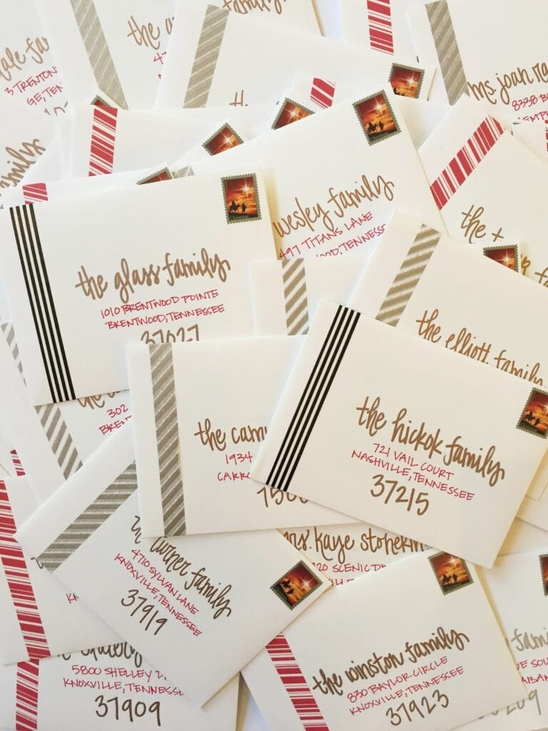 11 Creative Ways To Address Christmas Cards