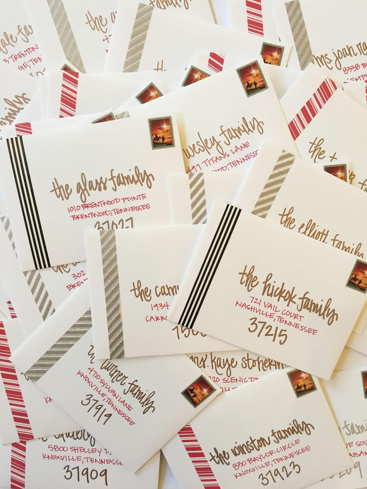 11 Creative Ways To Address Christmas Cards