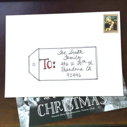 11 Creative Ways To Address Christmas Cards