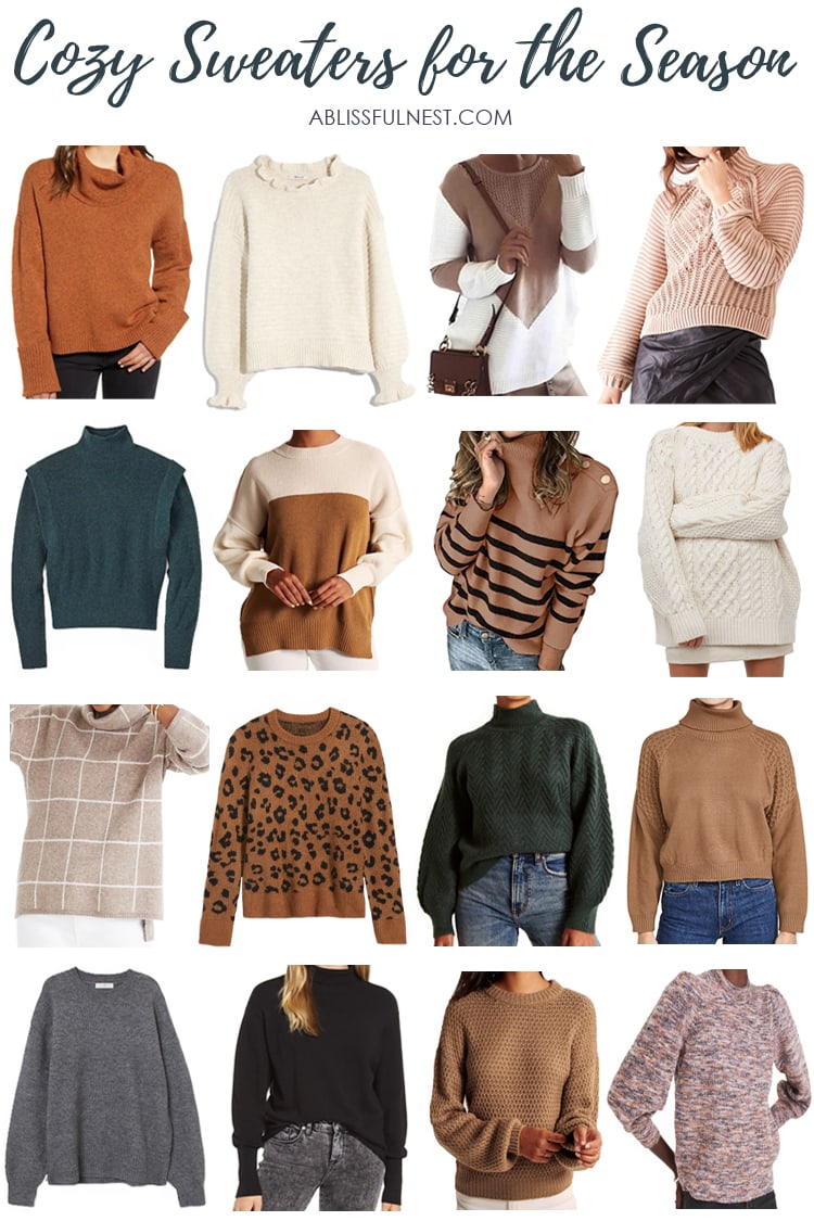 Cozy Sweaters For The Season | A Blissful Nest