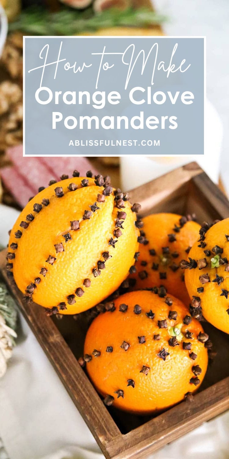 How to Make Orange Clove Pomanders | A Blissful Nest