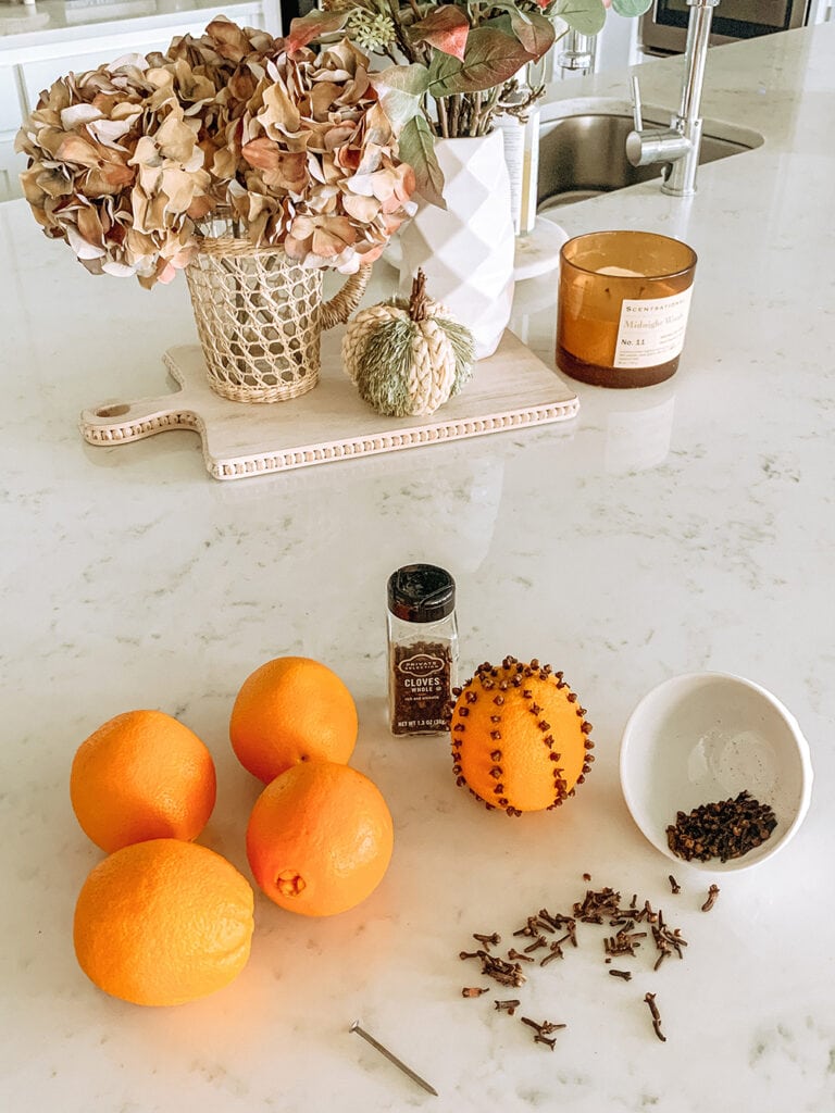 How to Make Orange Clove Pomanders | A Blissful Nest