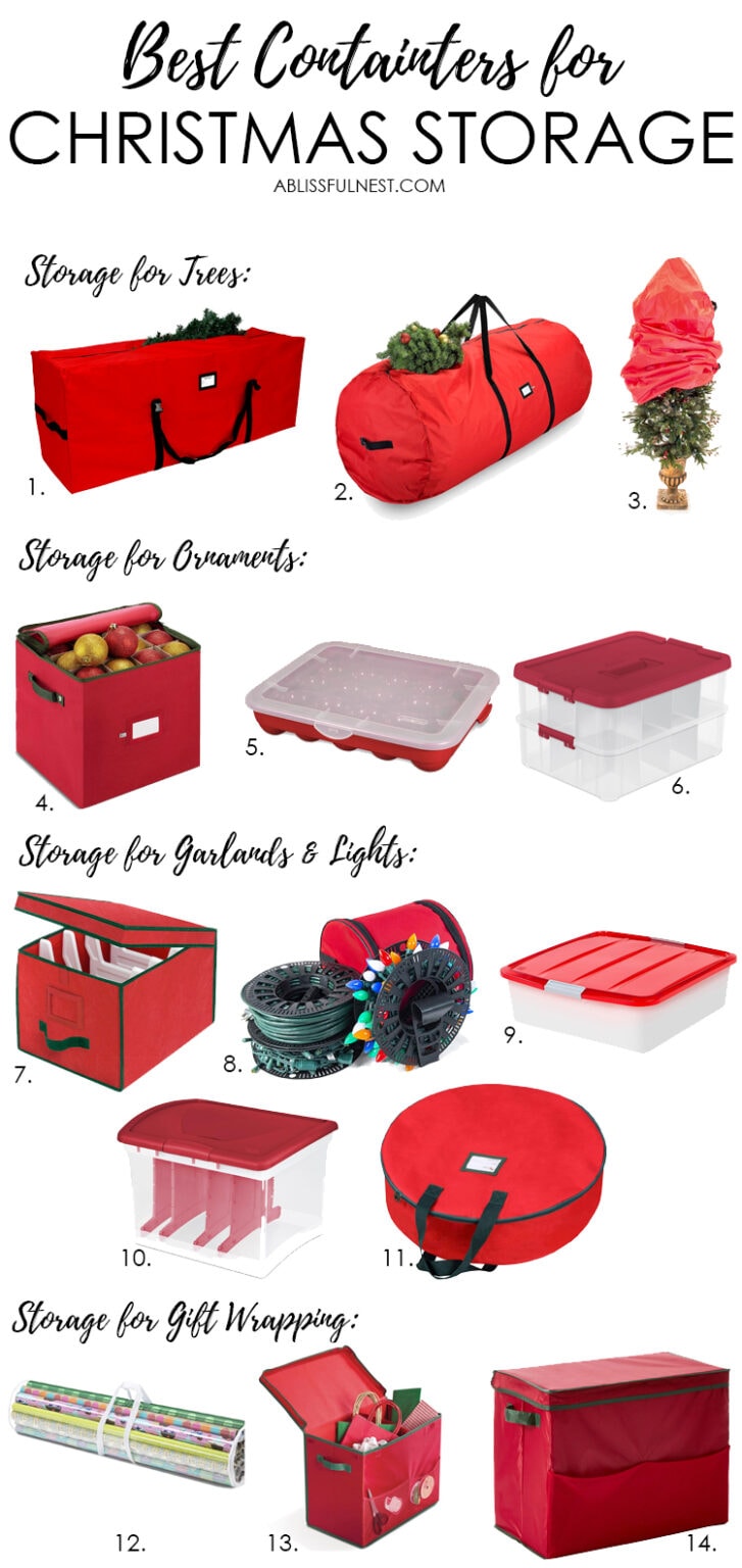 Best Storage Containers for Christmas Decor - A Blissful Nest