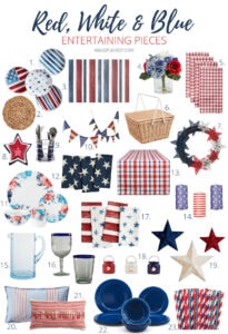 Red, White and Blue Entertaining Pieces - A Blissful Nest