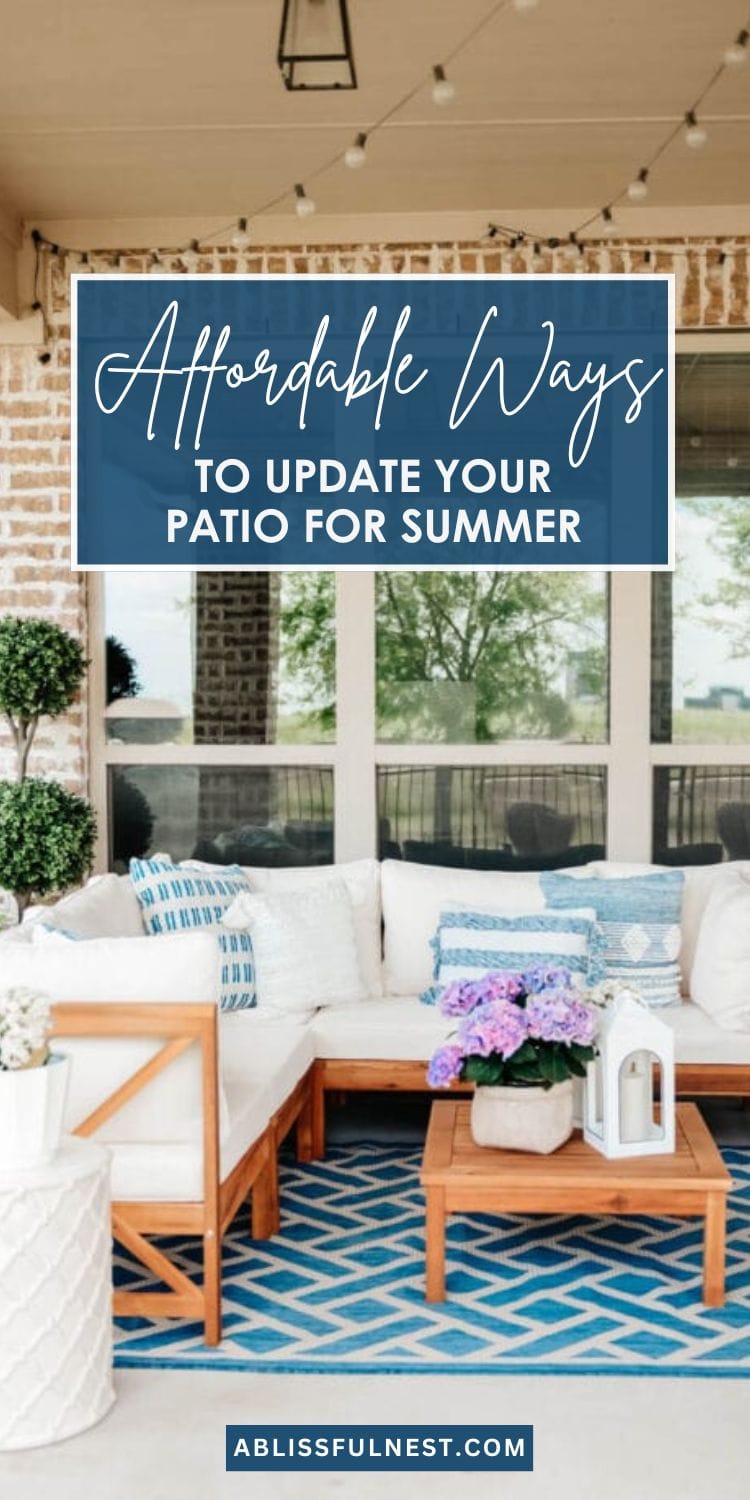 Affordable Ways to Update Your Patio For Summer + A Makeover
