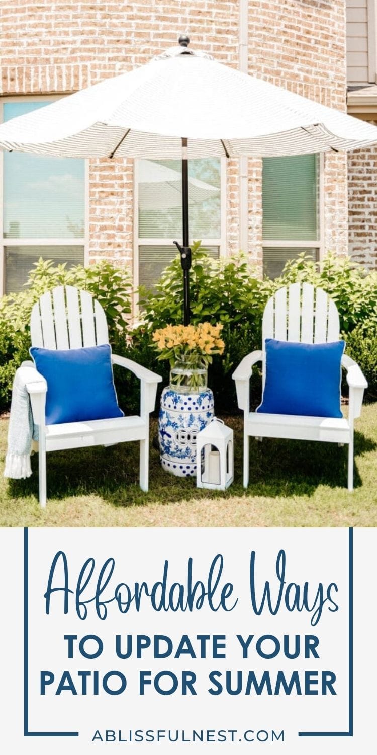 Affordable Ways to Update Your Patio For Summer + A Makeover