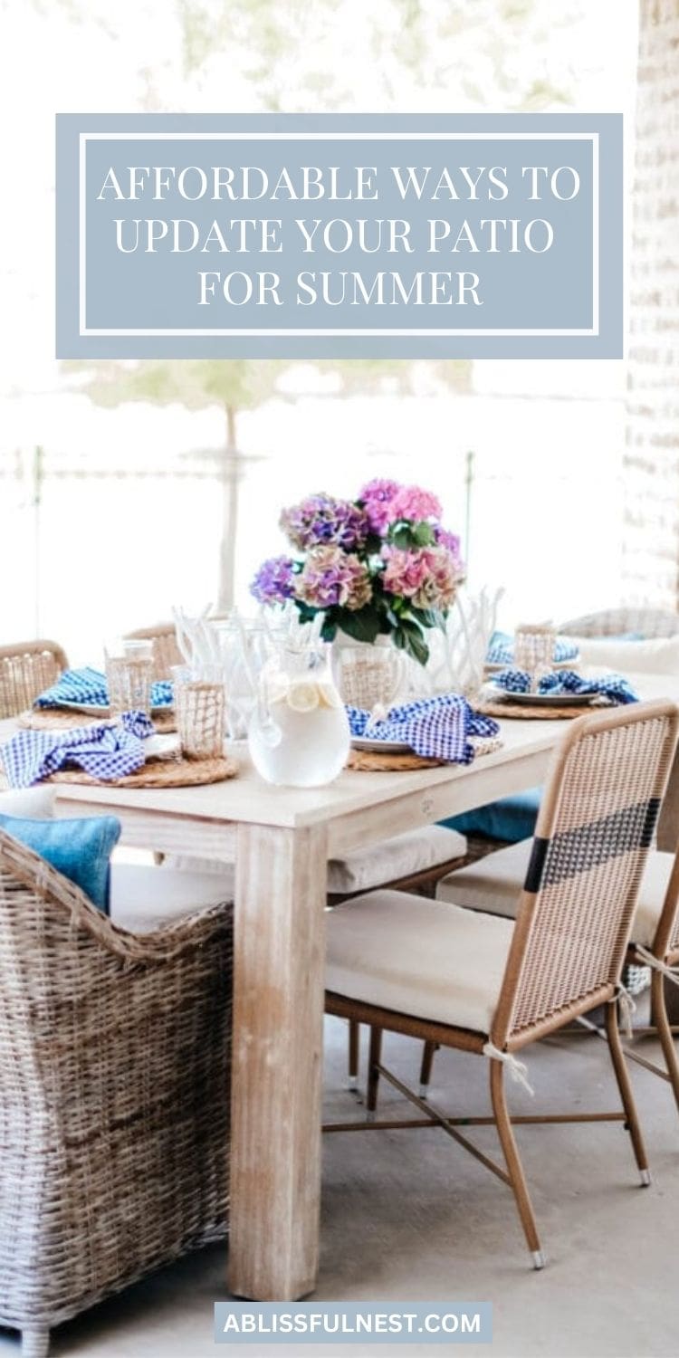 Affordable Ways to Update Your Patio For Summer + A Makeover