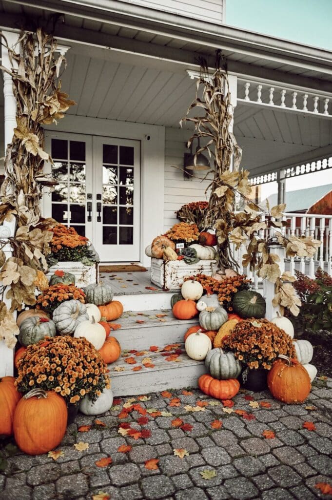 25 Fall Front Porch Ideas You HAVE To See! | A Blissful Nest