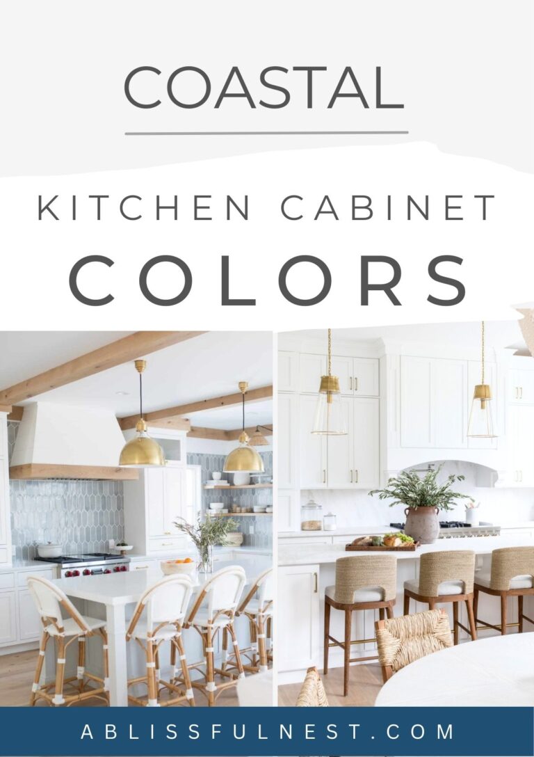 Coastal Kitchen Cabinet Colors - A Blissful Nest
