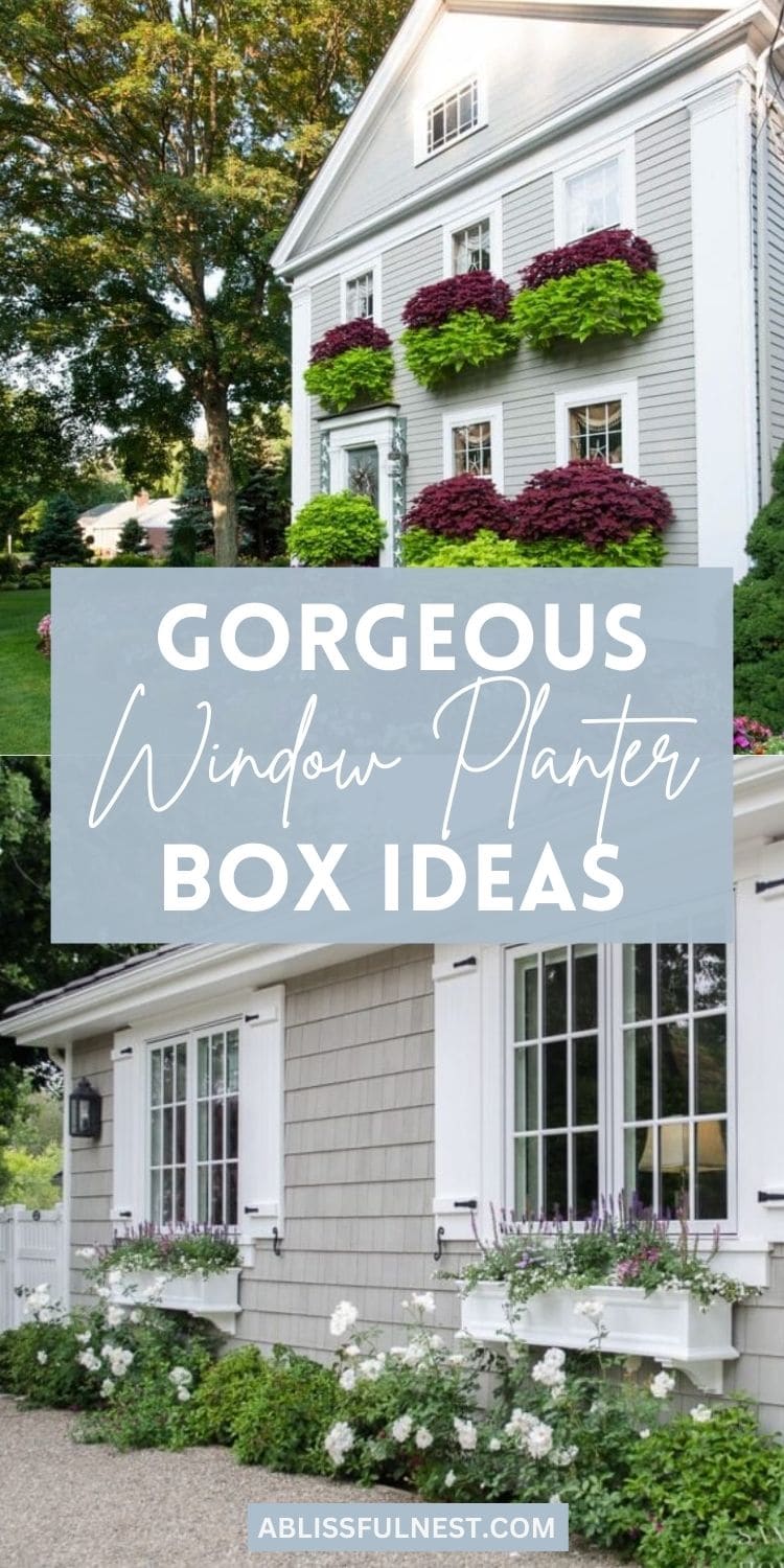 Beuatiful Window Planter Box Ideas - A Blissful Nest