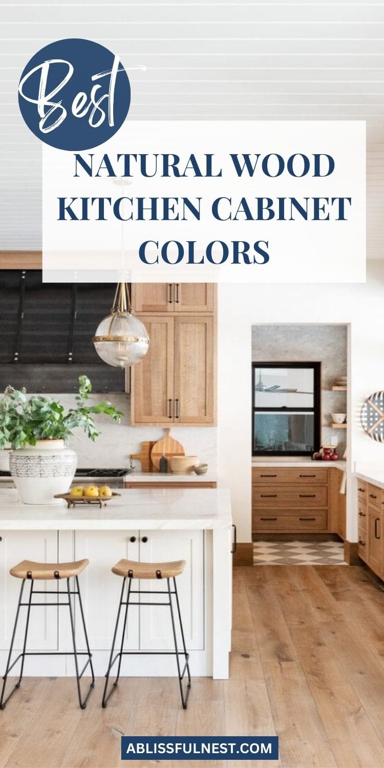Natural Wood Kitchen Cabinet Colors - A Blissful Nest