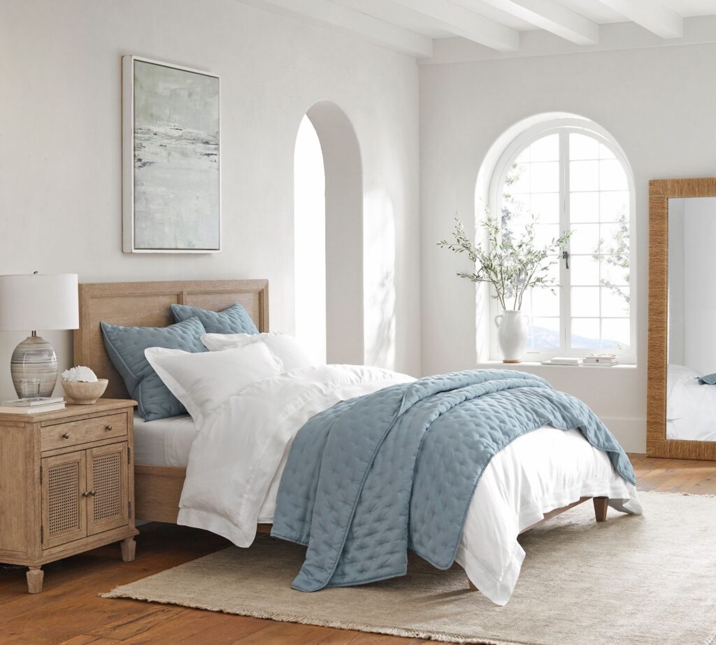 How To Layer A Bed Like Pottery Barn - A Blissful Nest