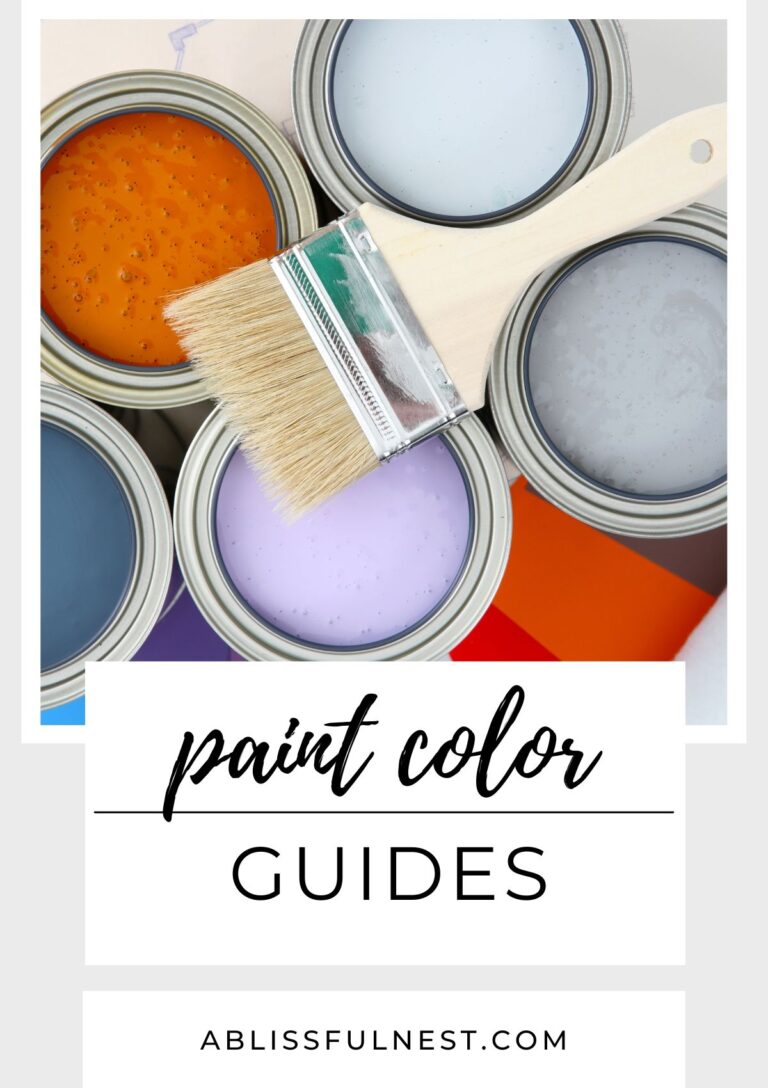 Paint Color Guides | A Blissful Nest