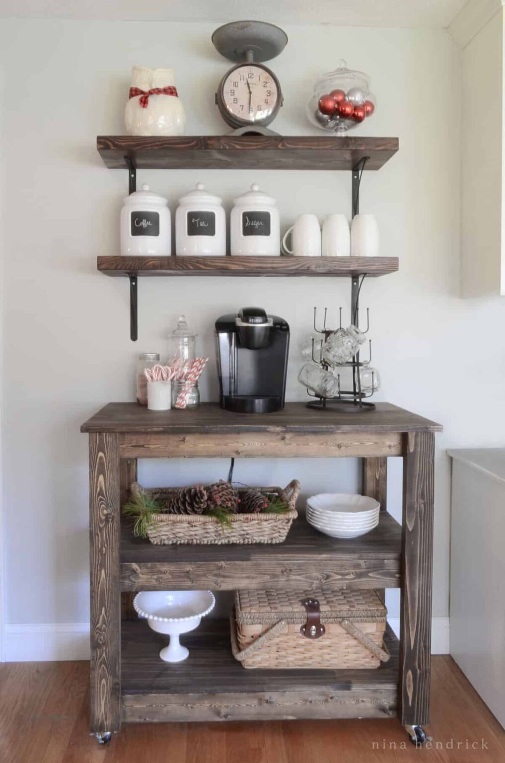 DIY Coffee Bar - A Blissful Nest