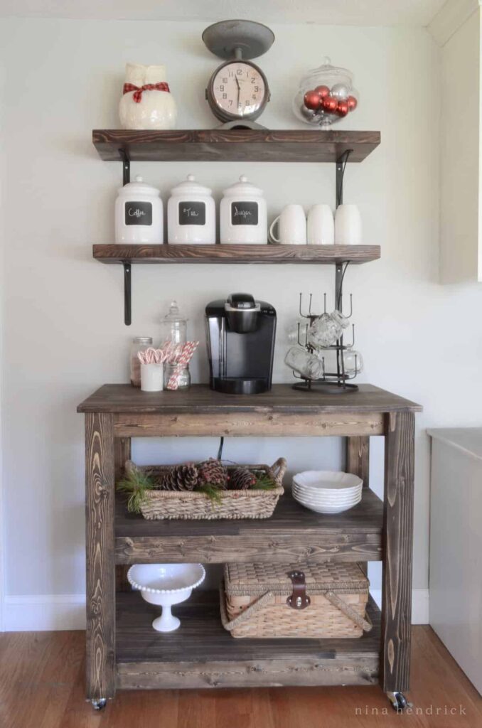 DIY Coffee Bar - A Blissful Nest