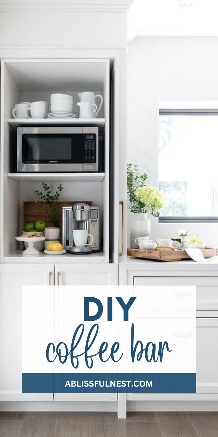 DIY Coffee Bar - A Blissful Nest