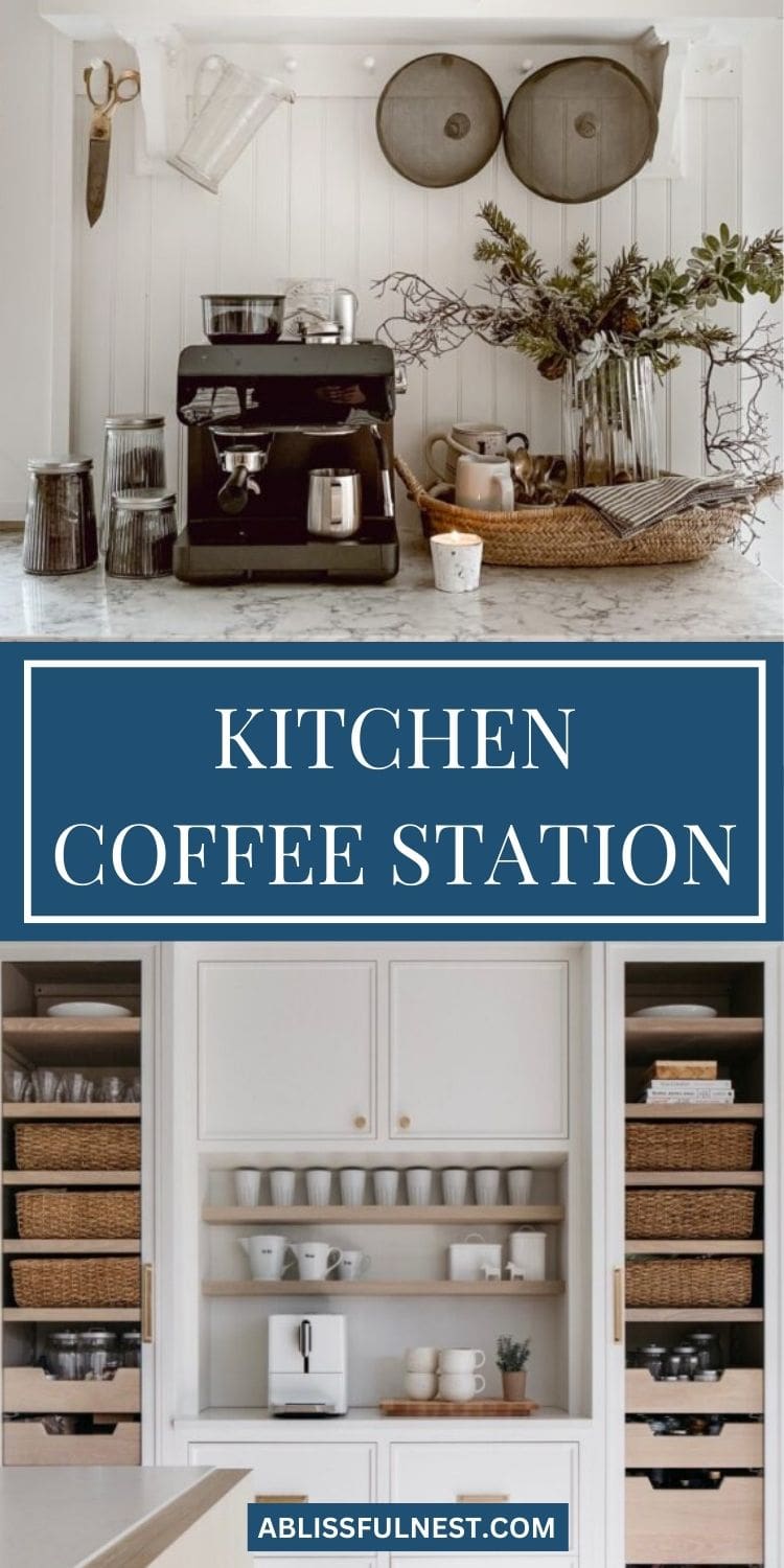 Kitchen Coffee Station - A Blissful Nest
