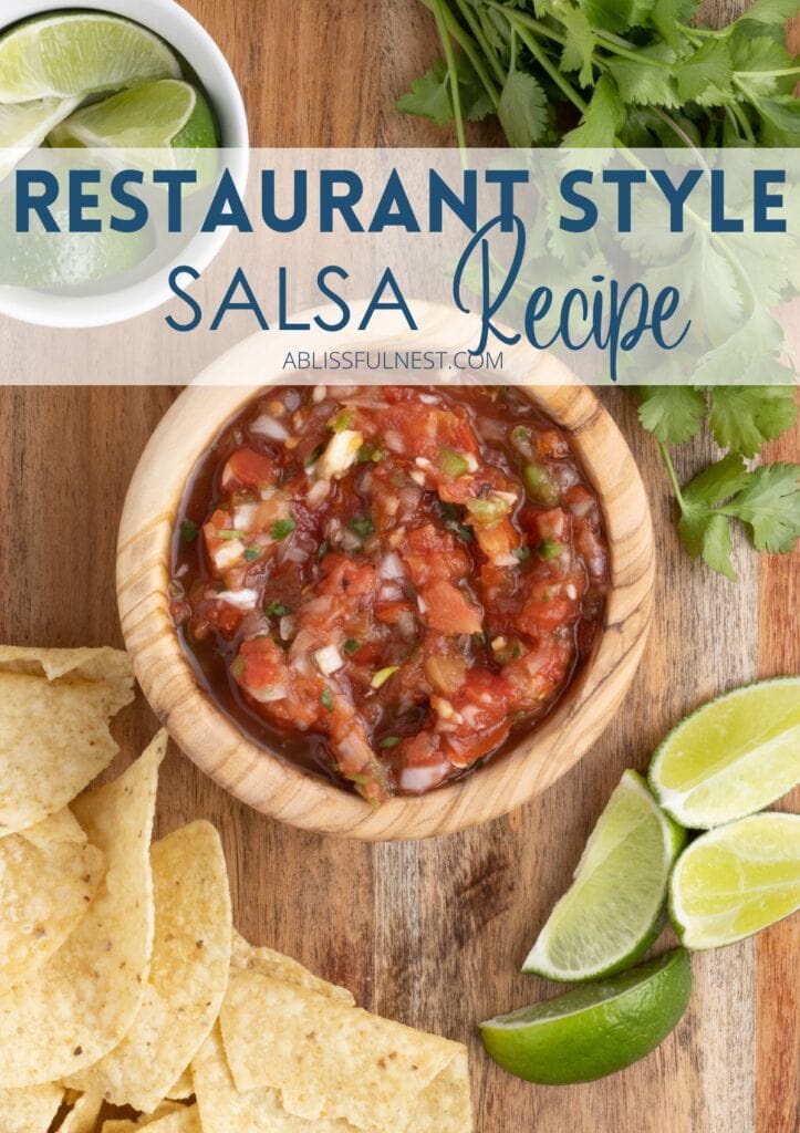 Easy Restaurant Style Salsa Recipe - A Blissful Nest