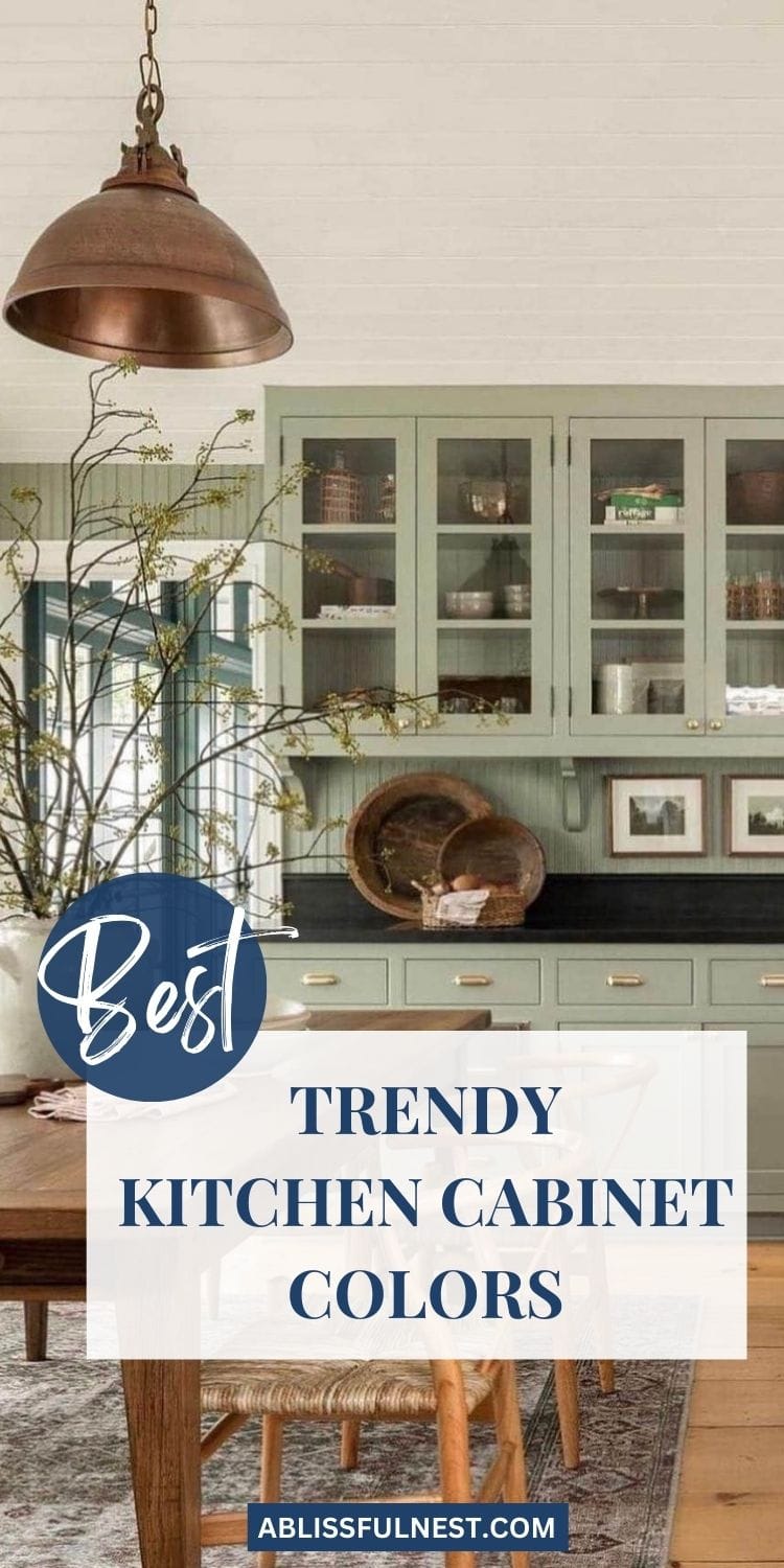 Trendy Kitchen Cabinet Colors - A Blissful Nest Trendy Kitchen Cabinet Colors - A Blissful Nest