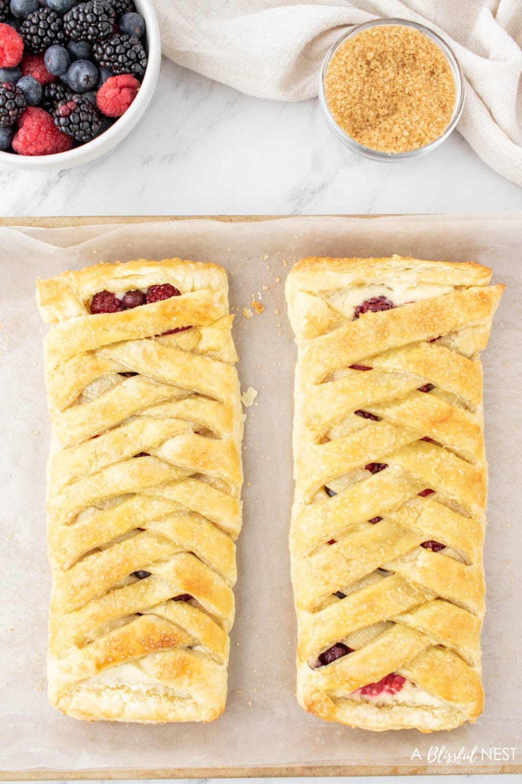 Berry Danish Braid - A Blissful Nest