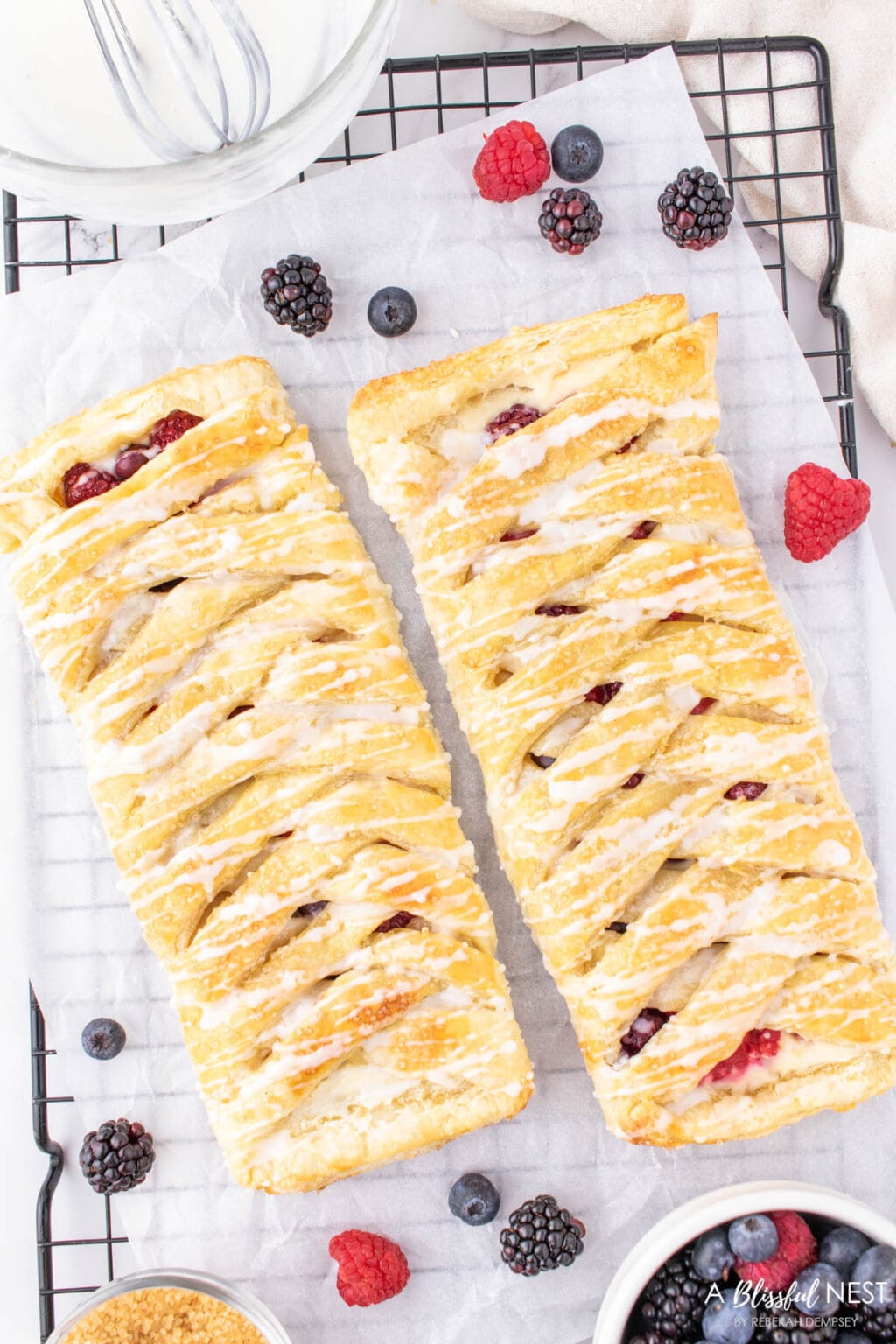 Berry Danish Braid - A Blissful Nest