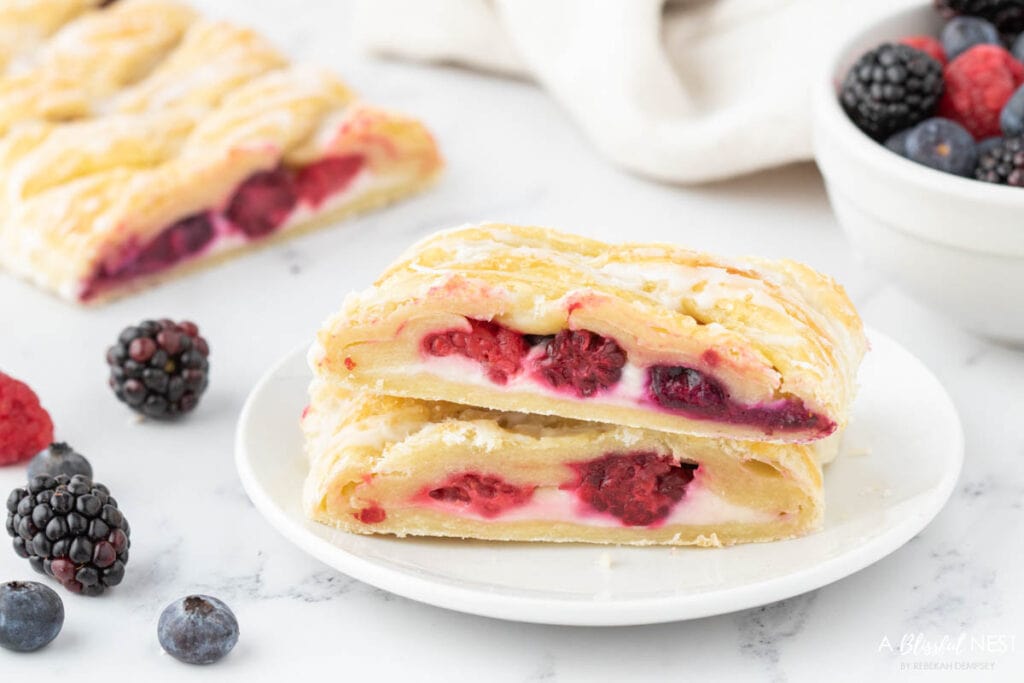 Berry Danish Braid - A Blissful Nest