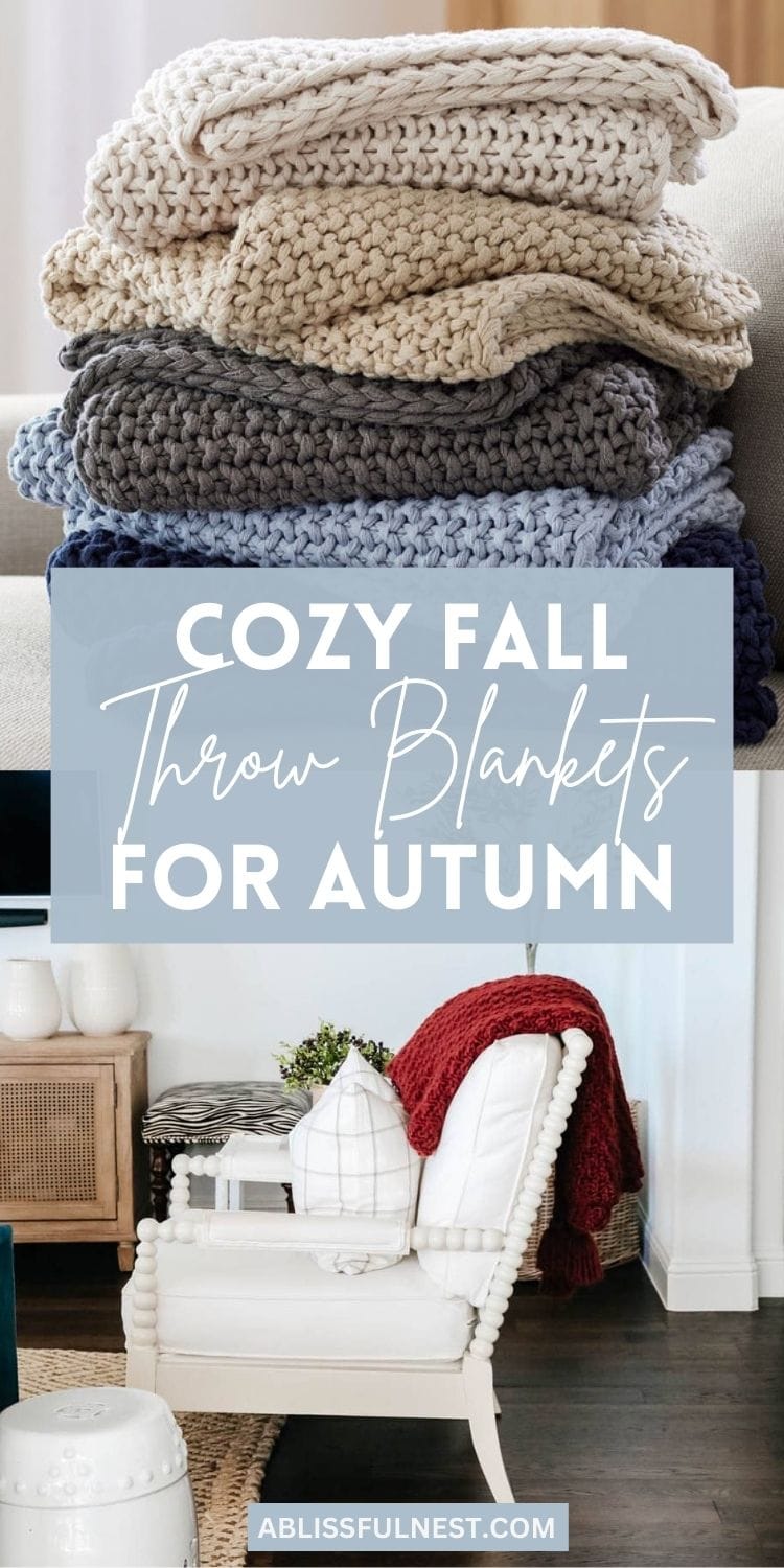 Cozy Fall Throw Blankets for Autumn | A Blissful Nest
