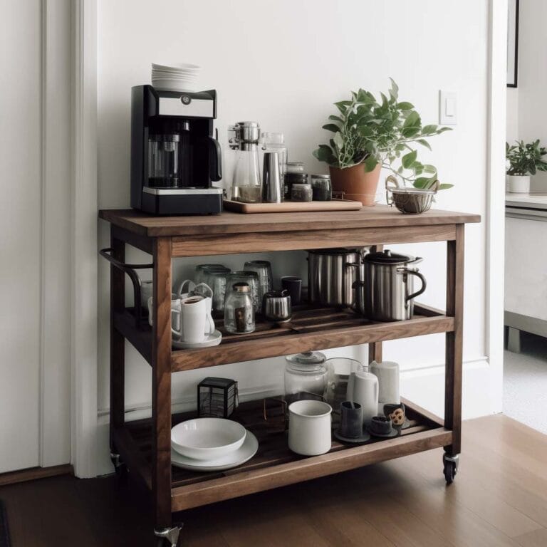 Coffee Bar Ideas For Small Spaces | A Blissful Nest
