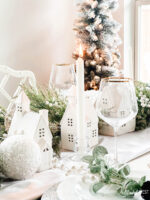 Christmas Table Setting With Neutral Accents | A Blissful Nest