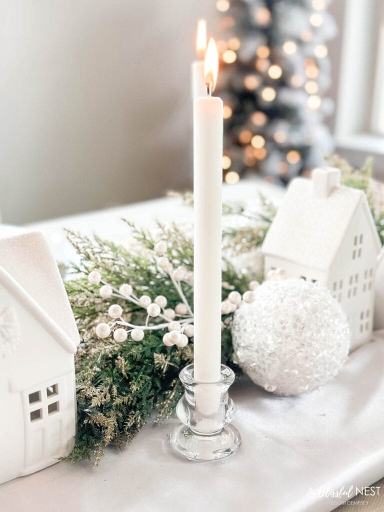 Christmas Table Setting With Neutral Accents | A Blissful Nest