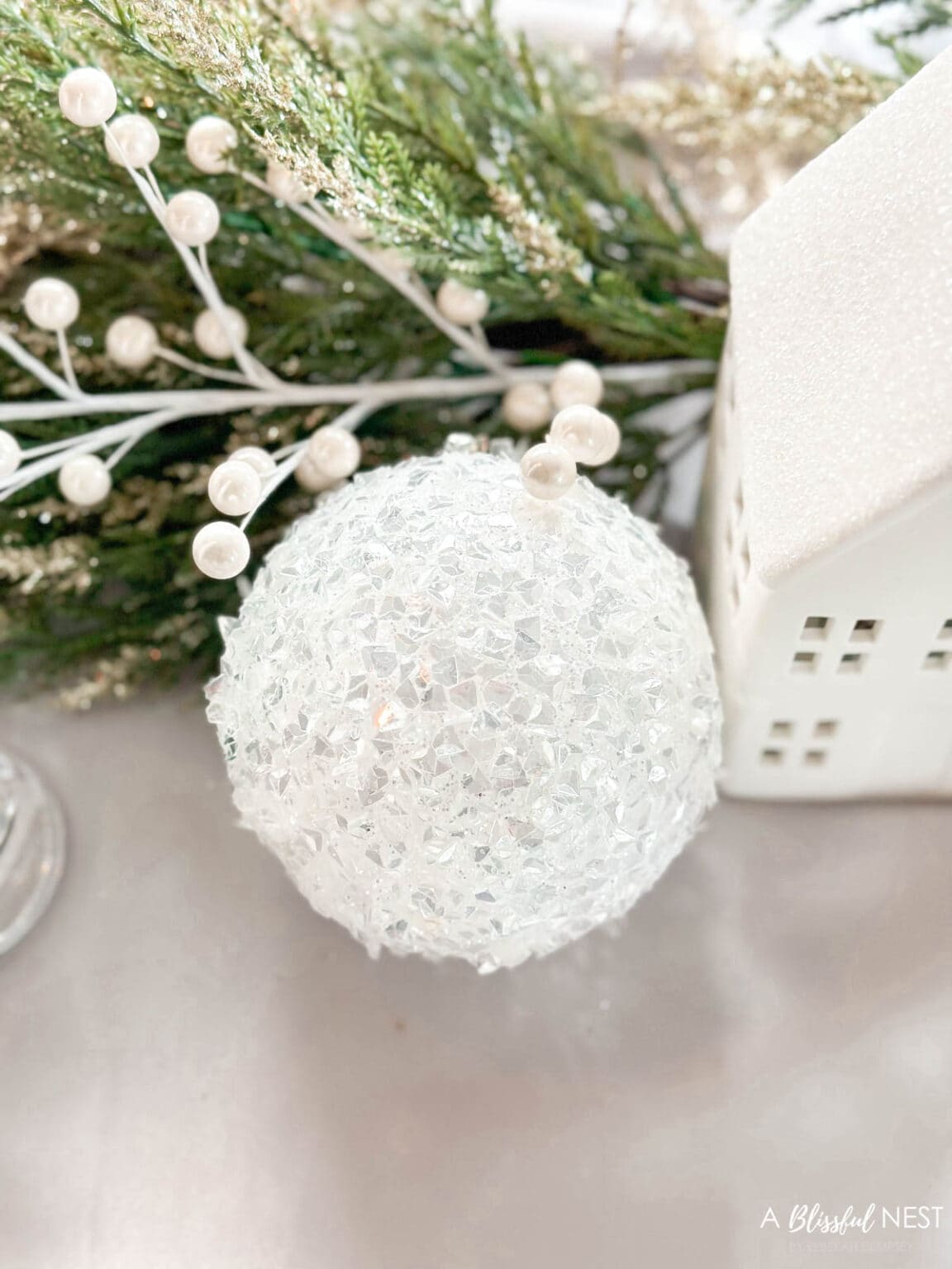 Christmas Table Setting With Neutral Accents | A Blissful Nest