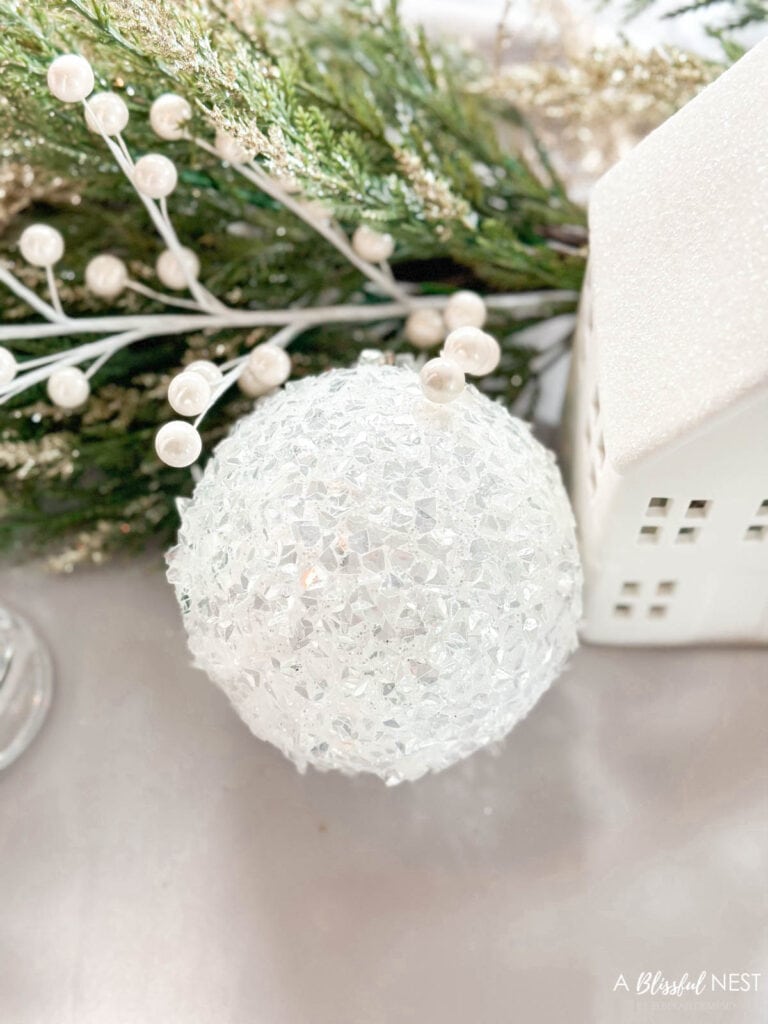 Christmas Table Setting With Neutral Accents | A Blissful Nest