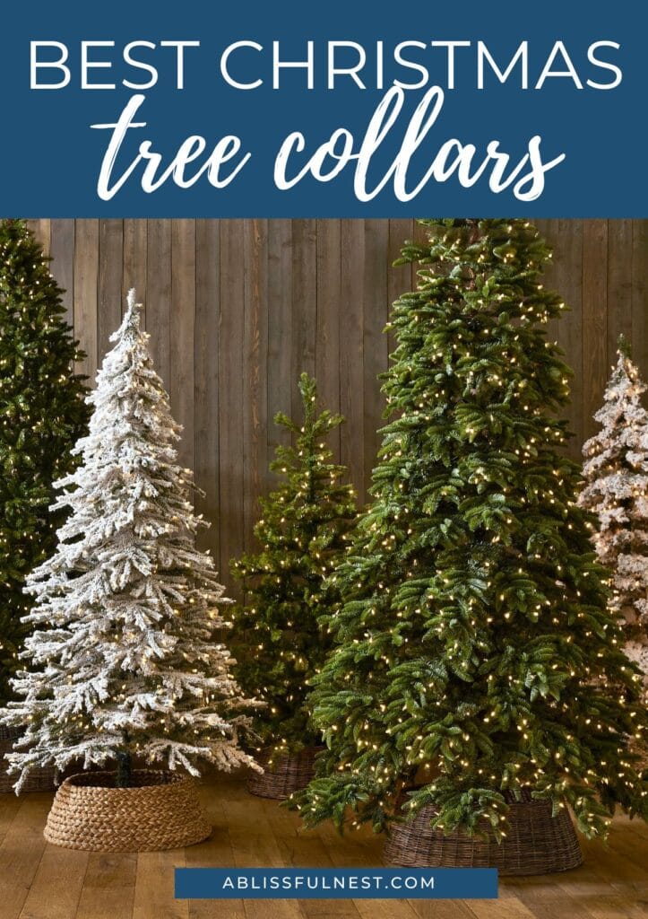 Beautiful Christmas Tree Collars + Where to Buy Them | A Blissful Nest