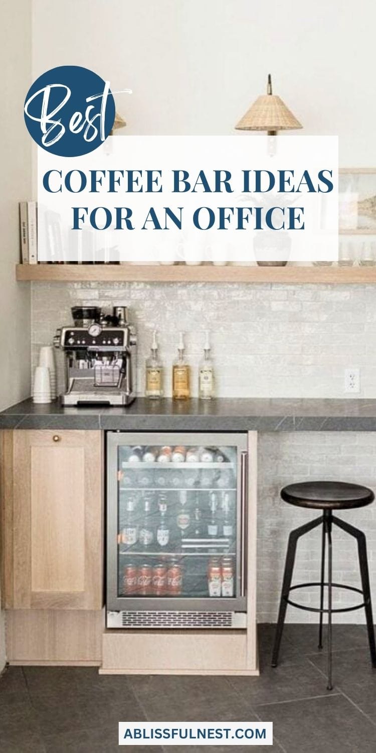 Coffee Bar Ideas For An Office | A Blissful Nest