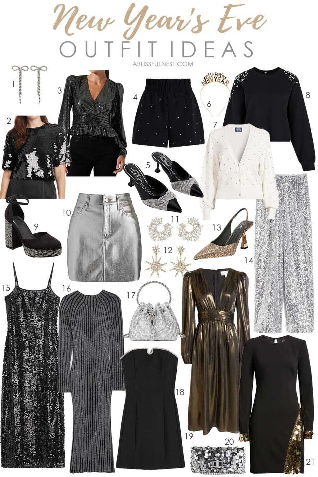 New Year's Eve Outfit Ideas | A Blissful Nest