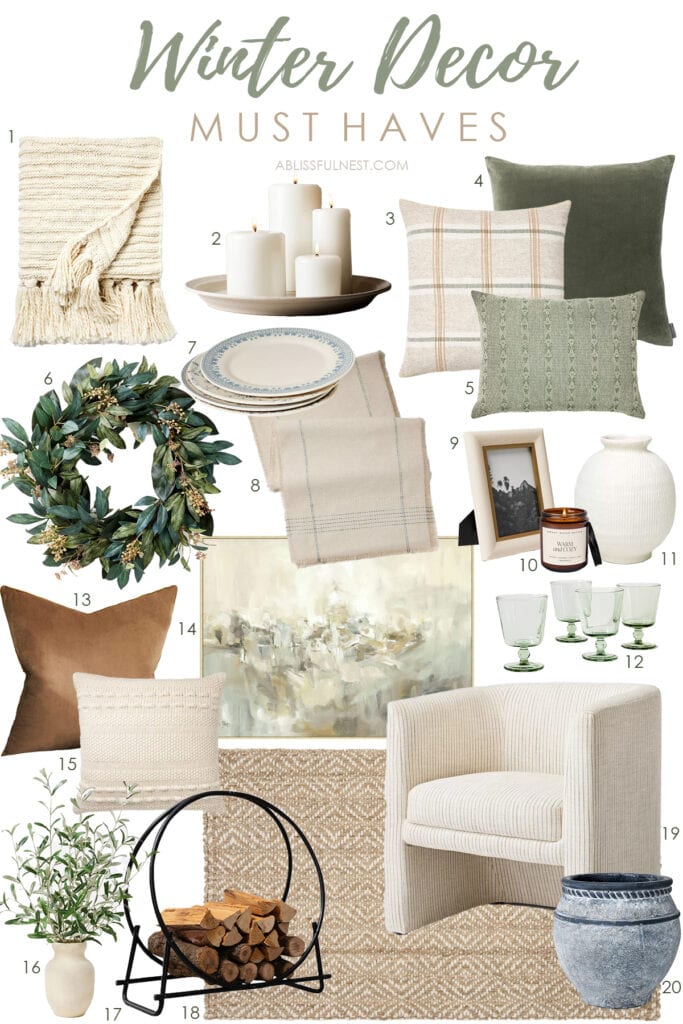 Winter Decor Must Haves | A Blissful Nest