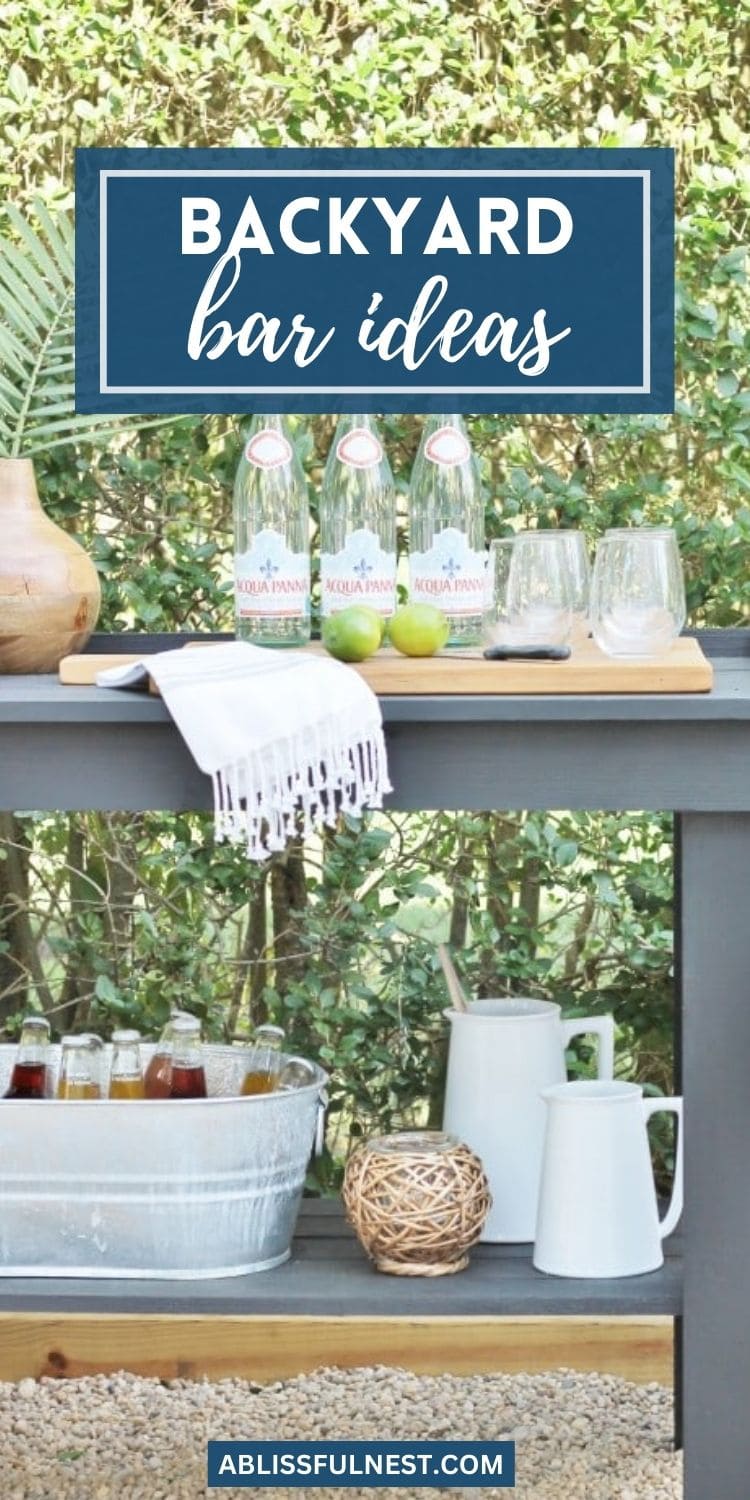 Backyard Bar Ideas | A Blissful Nest