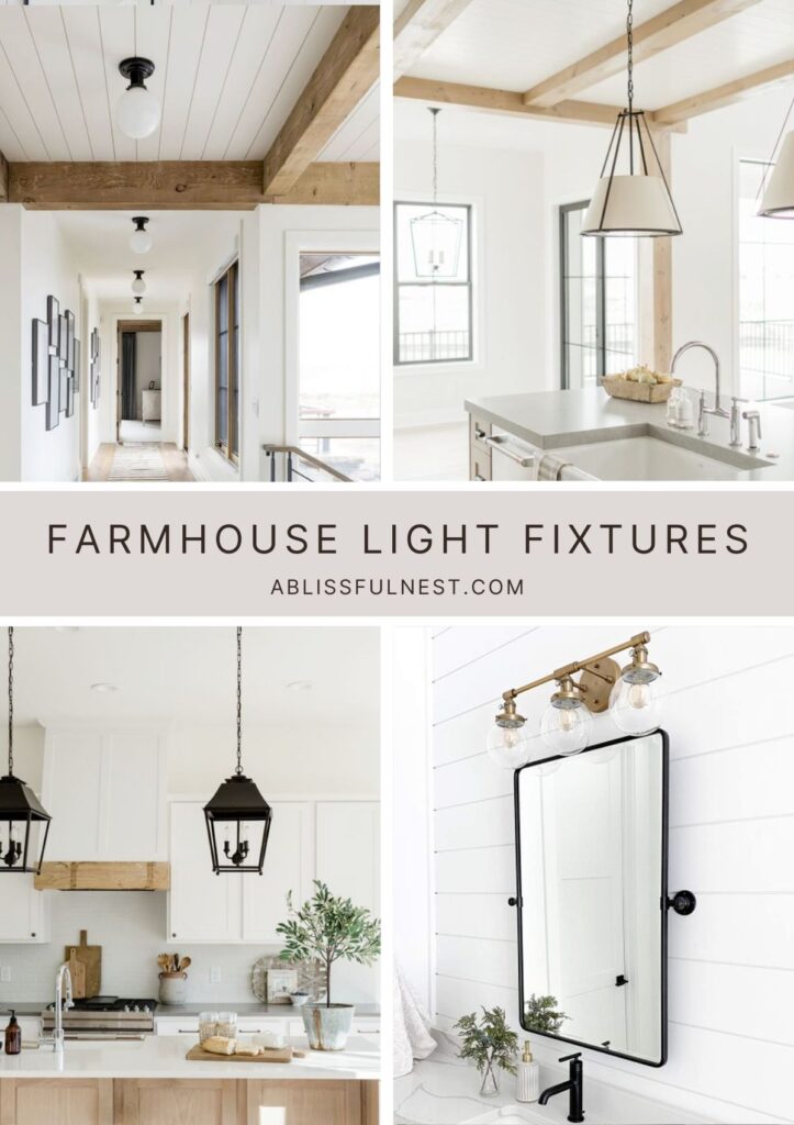 Farmhouse Light Fixtures | A Blissful Nest