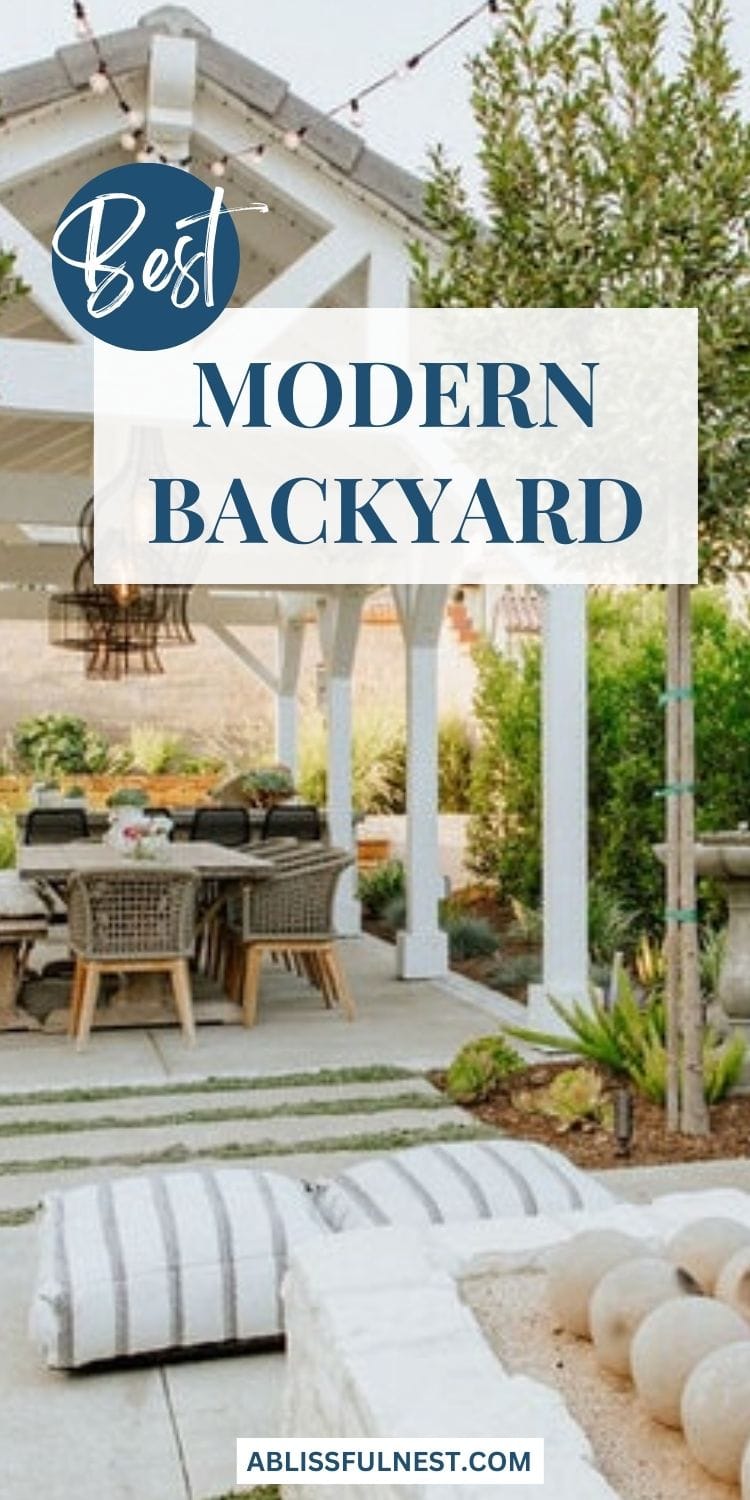 Modern Backyard | A Blissful Nest