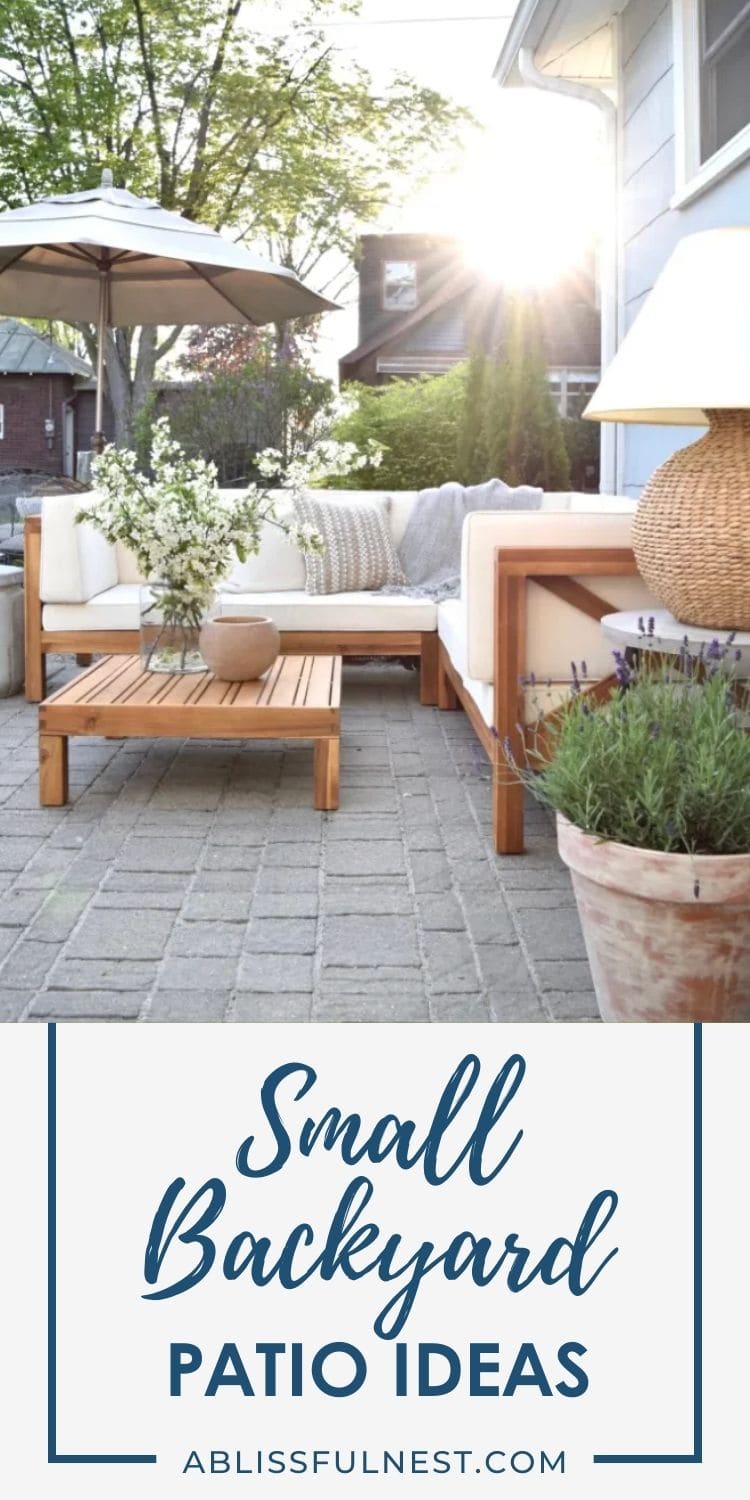 Small Backyard Patio Ideas | A Blissful Nest