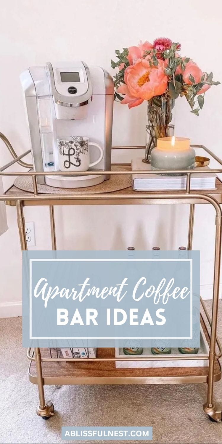 Apartment Coffee Bar Ideas | A Blissful Nest