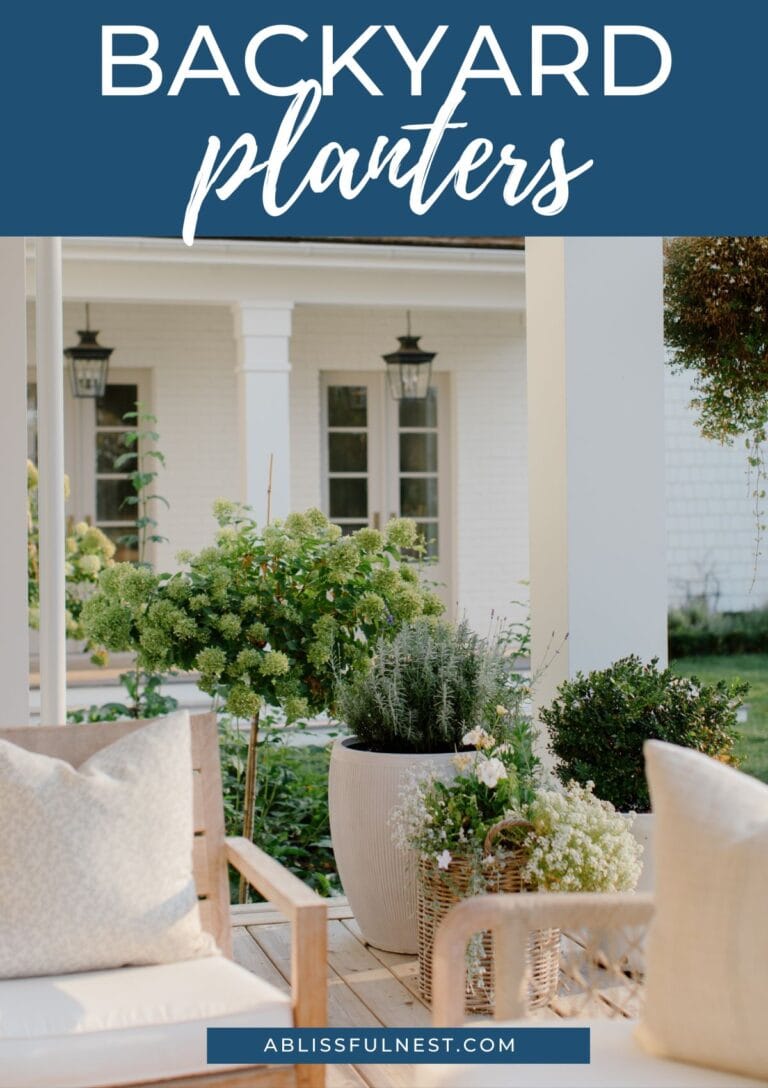 Backyard Planters | A Blissful Nest