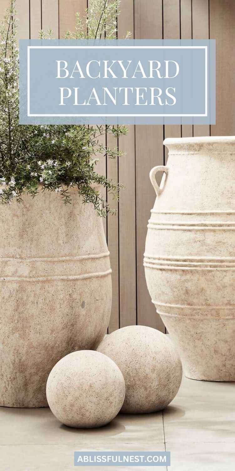 Backyard Planters | A Blissful Nest