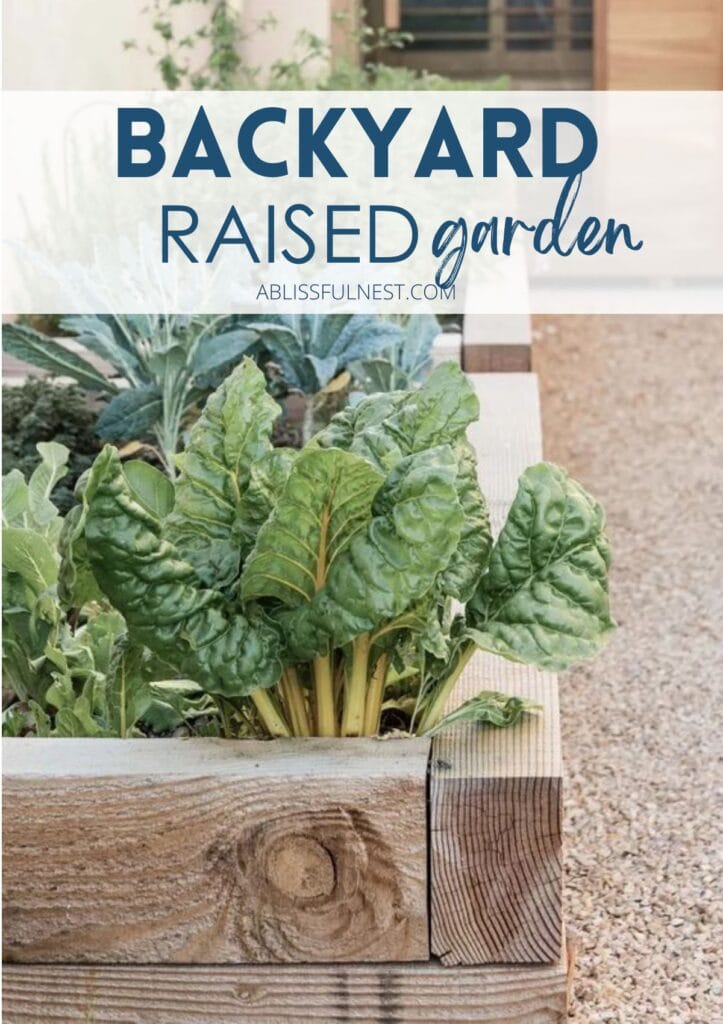 Backyard Raised Garden | A Blissful Nest