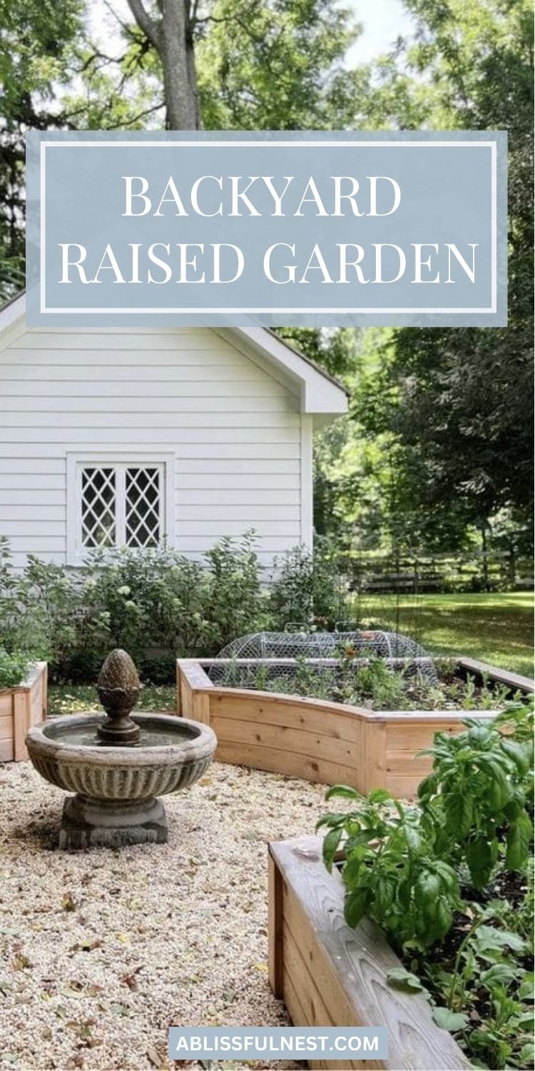 Backyard Raised Garden | A Blissful Nest