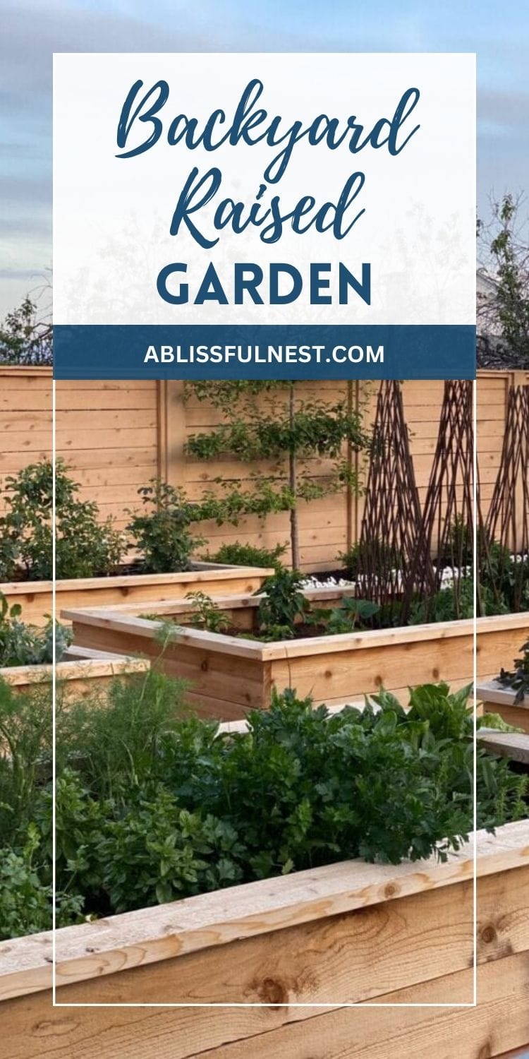 Backyard Raised Garden | A Blissful Nest