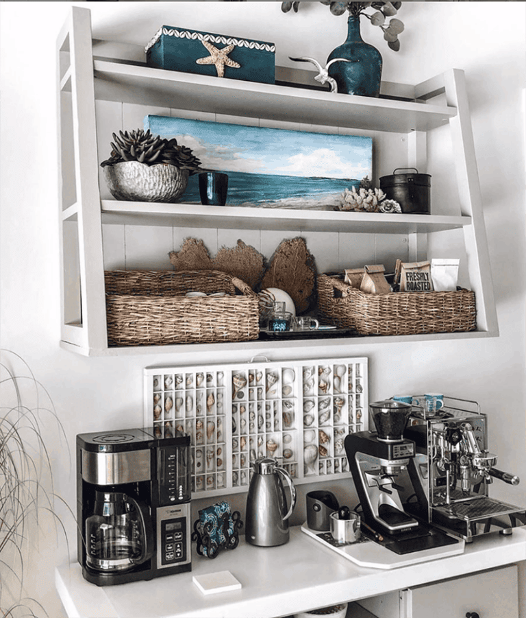 Coastal Coffee Bar Ideas | A Blissful Nest
