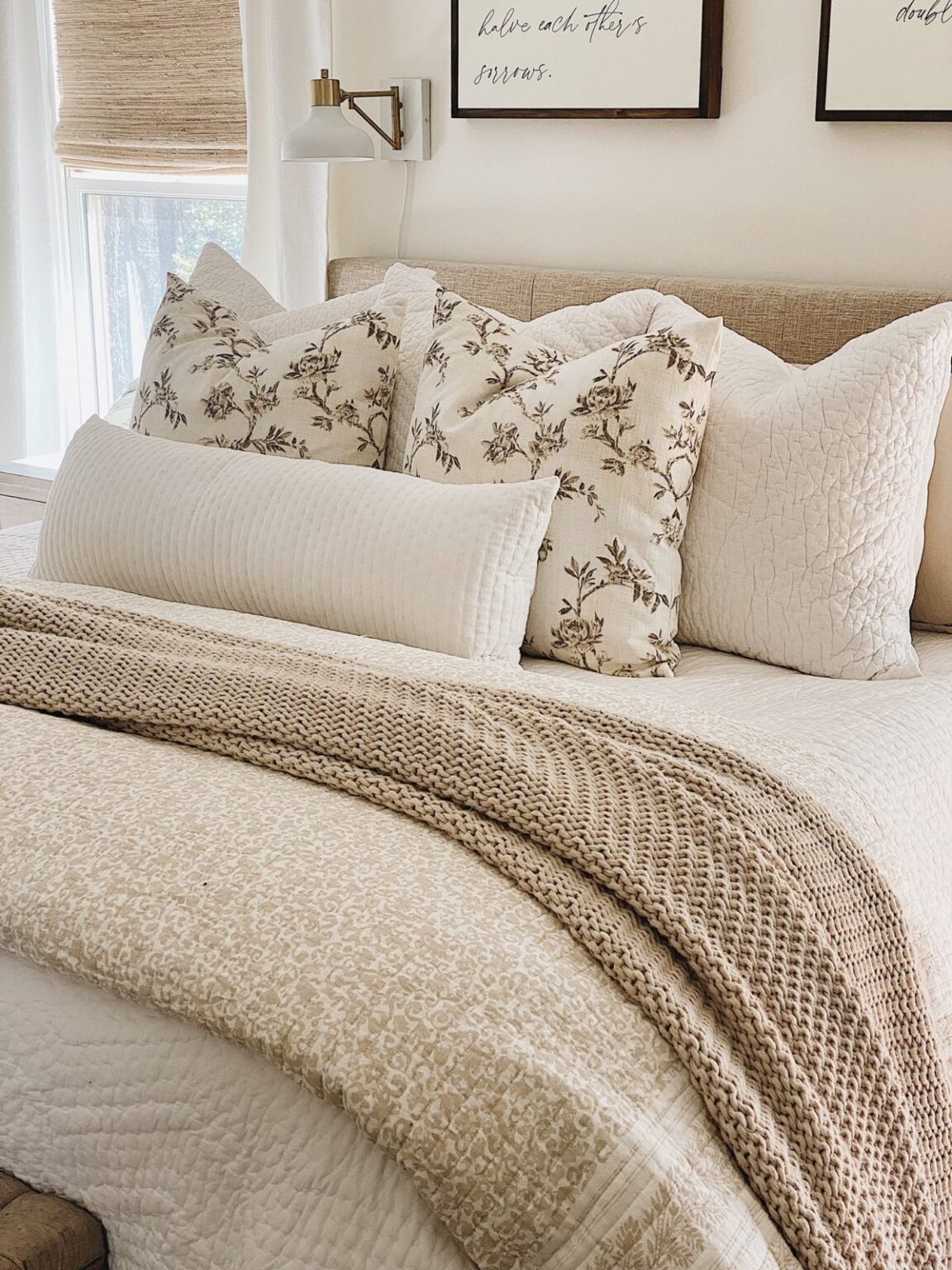 How To Layer Pillows | A Blissful Nest